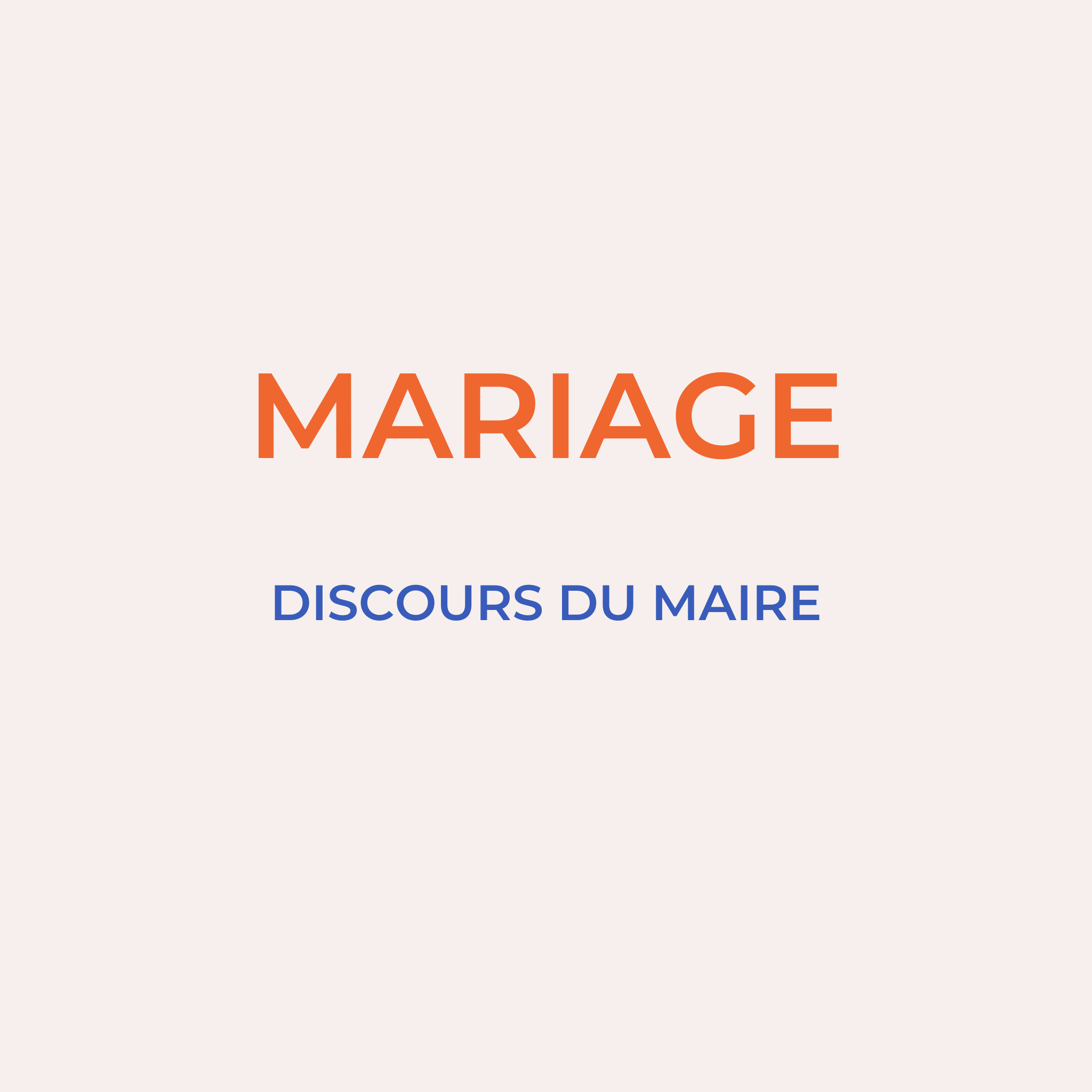 Exemples discours de mariage du maire - modèles à personnaliser